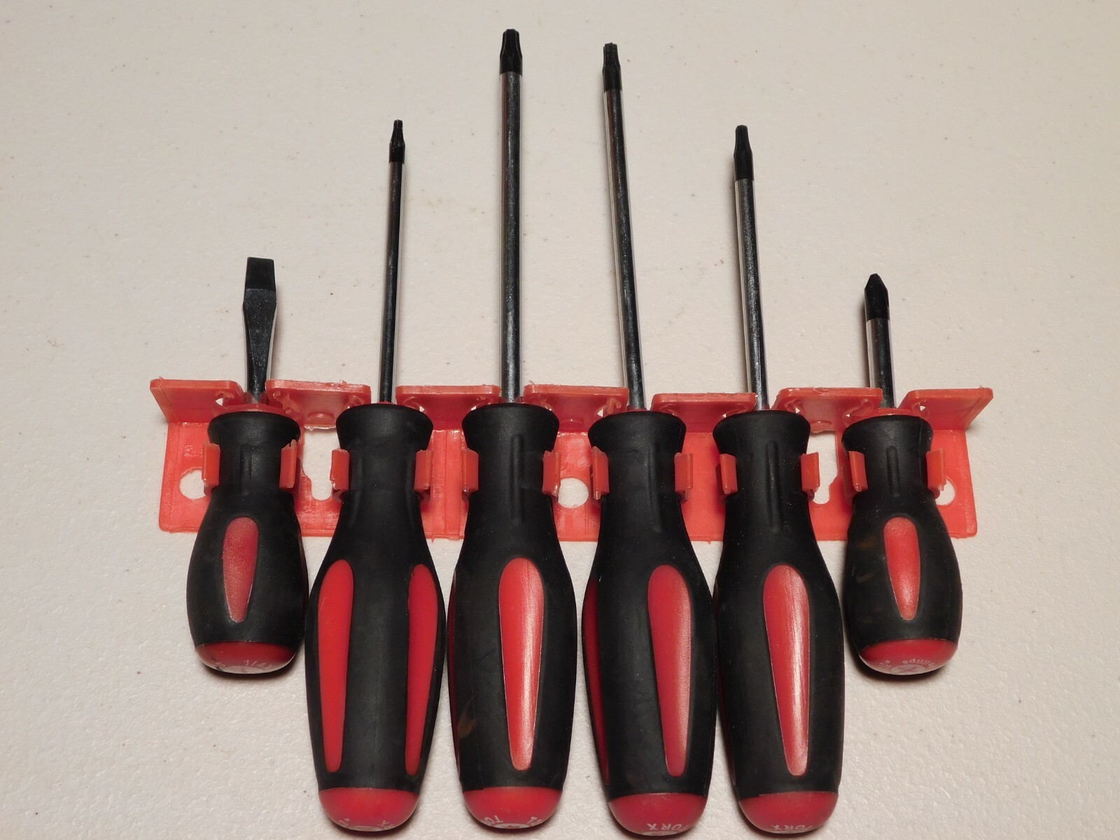 TORX 6 PIECE SCREWDRIVER SET T10 T15 T20 T25 PLUS 1 PHILLIPS & 1 FLAT ...