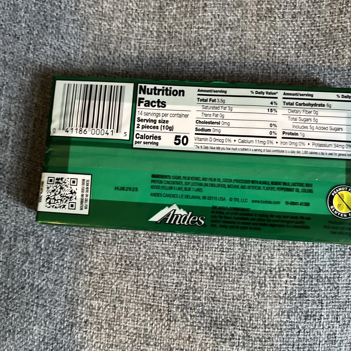 Andes Mints Barcode