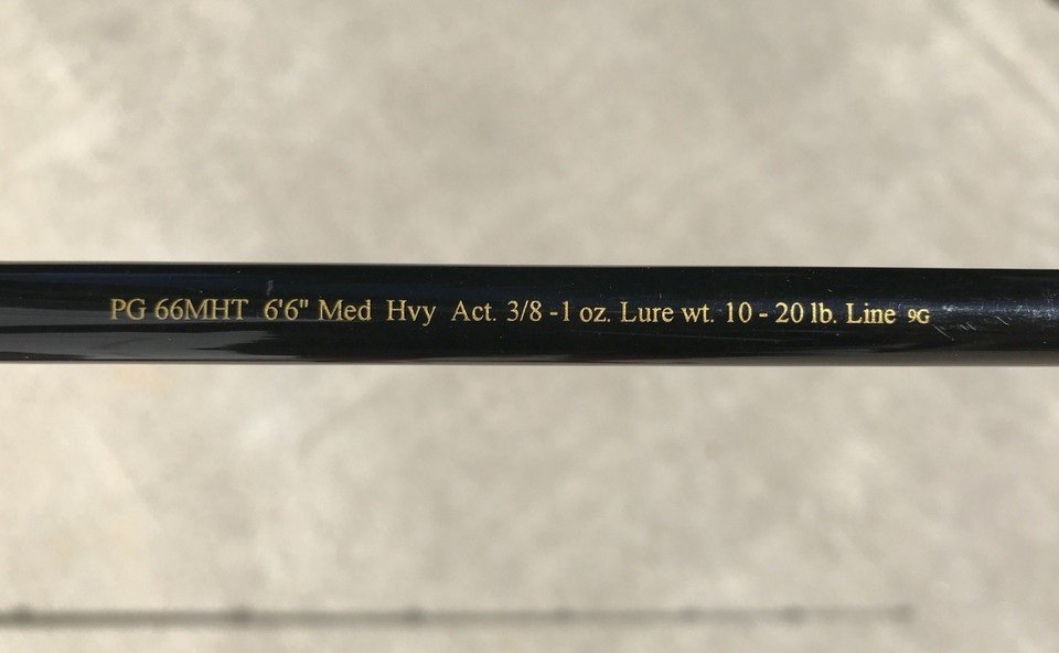 Bass Pro Shops XPS Performance Graphite PG 66MHT 6’ 6” Casting Rod 1 ...