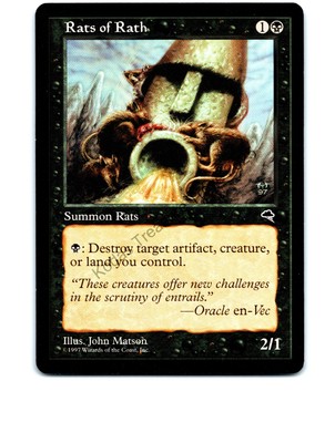 Rats of Rath #150 Common Tempest MTG NP Near Mint or Better | eBay