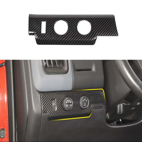 Carbon Fiber Headlight Switch Panel Trim Cover for Chevy Colorado/GMC ...