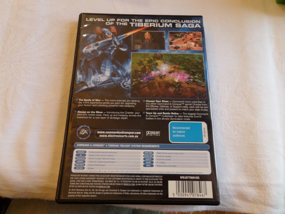 2010 PC Command & Conquer 4 EA Sci-fi Battle Strategy Game | eBay