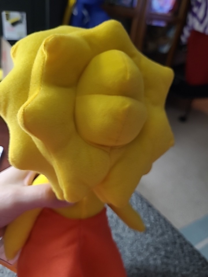 New Toy Factory Lisa Simpson Plush 13” The Simpsons Stuffed Toy 20th ...