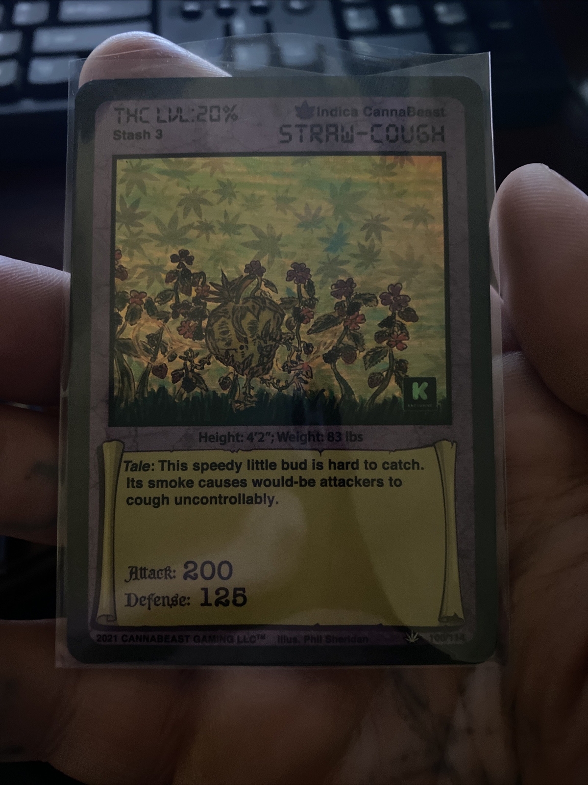 Cannabeast Kickstarter “Straw-Cough” Full Holo, Pack Fresh! | eBay