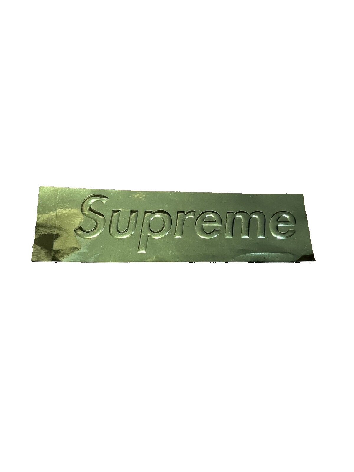 Supreme GOLD Box Logo Sticker 100% AUTHENTIC BRAND NEW IN HAND | eBay