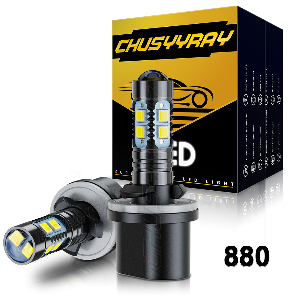 2 Super LED Headlight Light Bulbs for Ford / New Holland 12v 50w ...