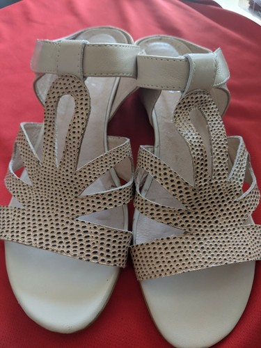 VOLPINI SANDALS SIZE 38 LEATHER UPPER AND LINING VERY COMFORTABLE AS ...