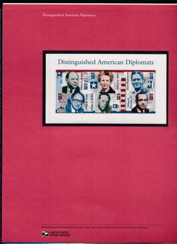 USPS 2006 COMMEMORATIVE PANEL #4076 39c AMERICAN DIPLOMATS | eBay