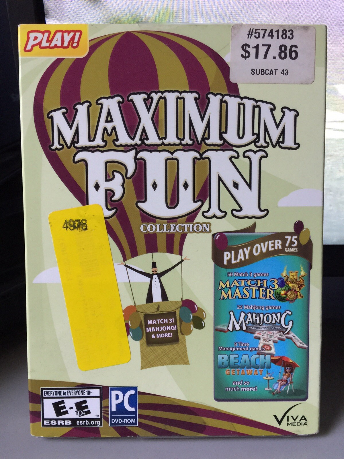 Maximum Fun Collection PC Games Play Over 75 Games New/Sealed | eBay
