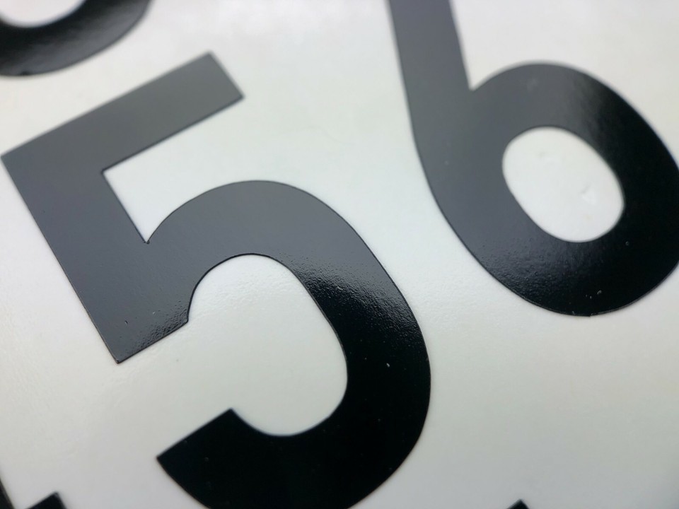 1-10 50+20 Outdoor Vinyl Decal Numbers for Mailbox, Shop, Wall, Address ...