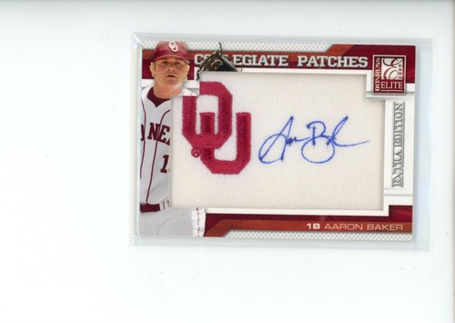 2009 Donruss Elite Extra Edition - Collegiate Patches Aaron Baker #44 / ...