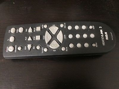 RCA SystemLink 3 Universal Remote Black | eBay