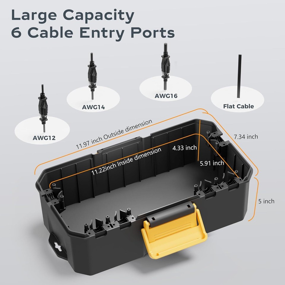 Waterproof Electrical Box Outdoor Extension Cord Cover Large Outdoor ...