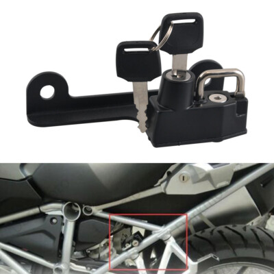 Motorycle Black Helmet Lock w/Key For BMW R1200GS Adventure R1200GS LC ...