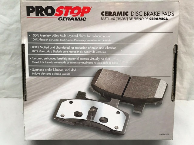 Set of Four (4) ProStop Ceramic Disc Brake Pads PR741C - Pro Stop disk ...