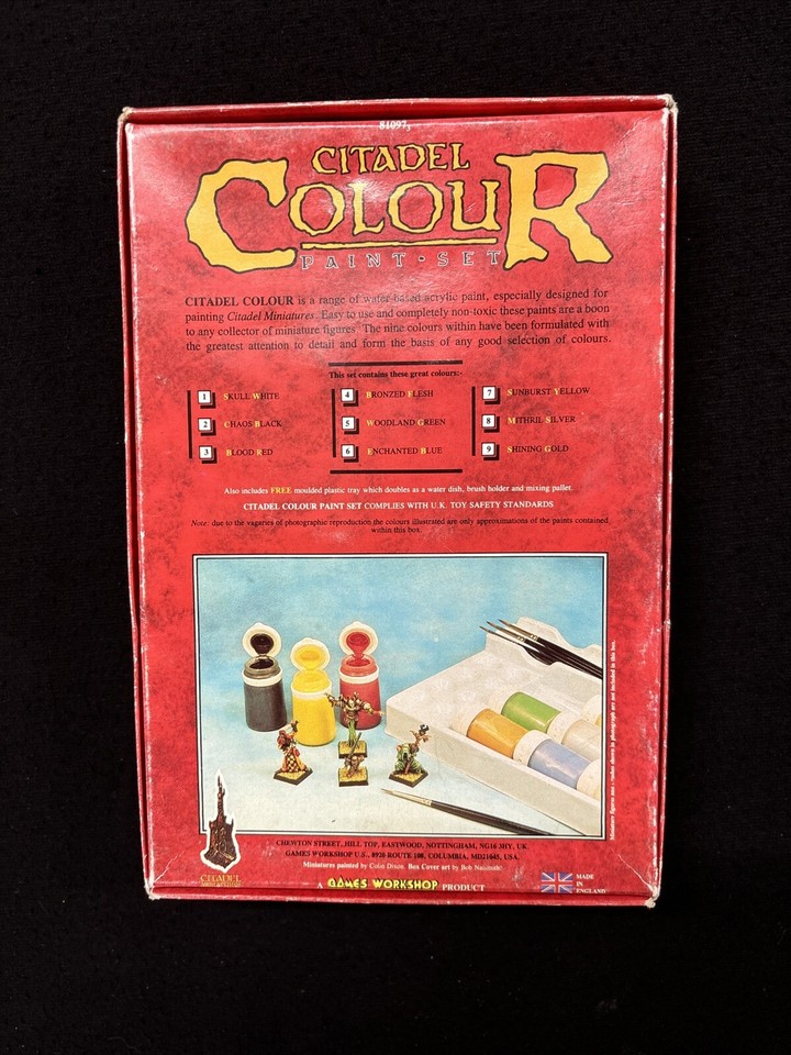Citadel COLOUR Paint Set #81097 VTG Games Workshop WARHAMMER | eBay