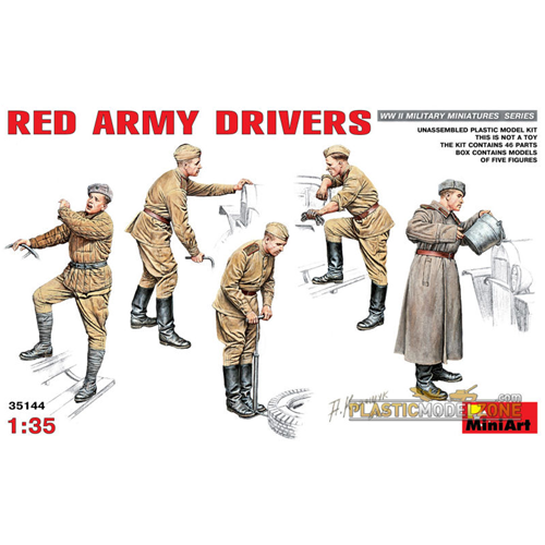 RED ARMY DRIVERS KIT 1:35 Miniart Kit Figure Militari New Model ...