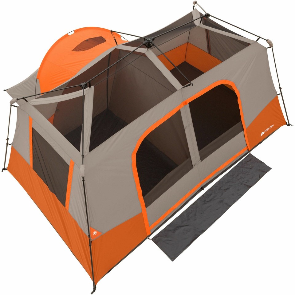 Ozark Instant 14x14 Family Cabin Camping Tent W/ Rainfly Private Room ...