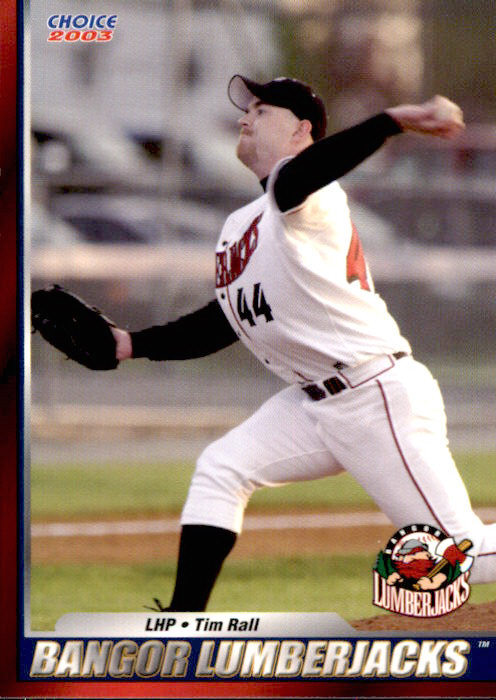 2003 Bangor Lumberjacks Choice #15 Tim Rall Lynbrook New York NY ...