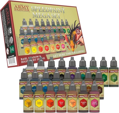 The Army Painter Speedpaint Mega Set Model Paint Kit 24 x 18ml Paints ...
