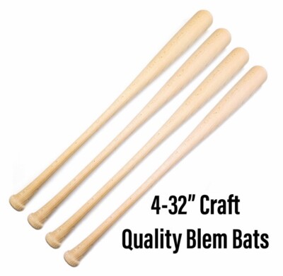 4-32” CRAFT QUALITY Wooden Blem Baseball Bats (Free Shipping!) | eBay