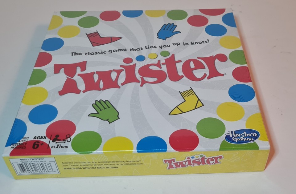 Twister Board Game Hasbro 2018 NEW Sealed Classic Game That Ties You Up ...