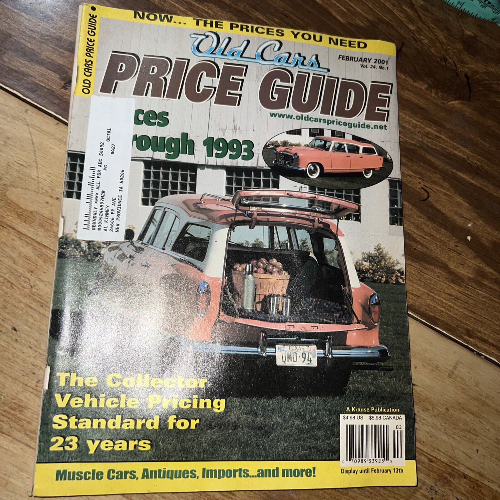 old Cars price guide magazine February 2001 | eBay