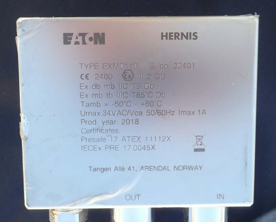 EATON HERNIS TYPE EXMD110 098174 PUMP ASSY 24-30 VAC NEW | eBay