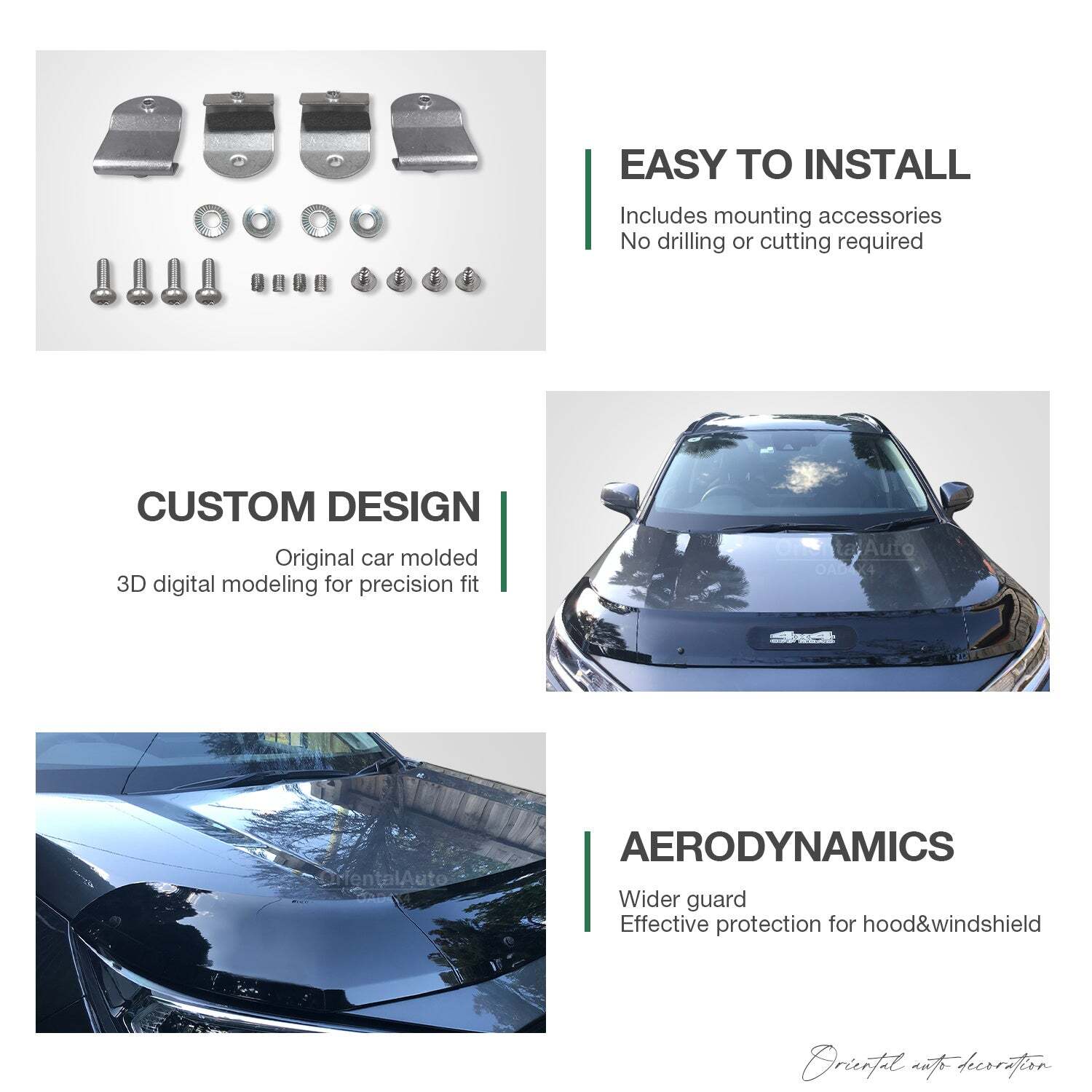 Bonnet Protector & Injection Weathershield for Toyota RAV4 RAV 4 2019 ...