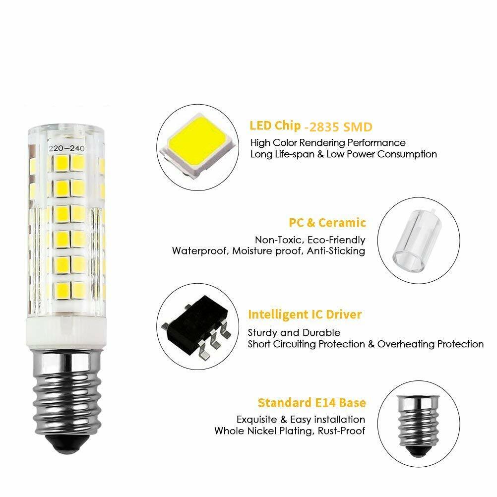 E14 7W LED Bulb Dimmalbe, G9 Halogen 25W 40W 60W Capsule Fridge/Cooker ...
