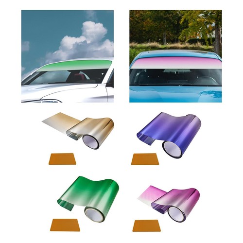 Car Front Windshield Film Universal Sun Blocking Automotive DIY Decals ...