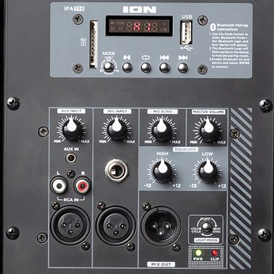 ON Audio Pro Glow 1500 Portable Bluetooth Speaker 250W LED Lights ...