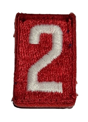 Used Vintage PACK TROOP Numeral # 2 BSA Red & White Embroidered Patch ...