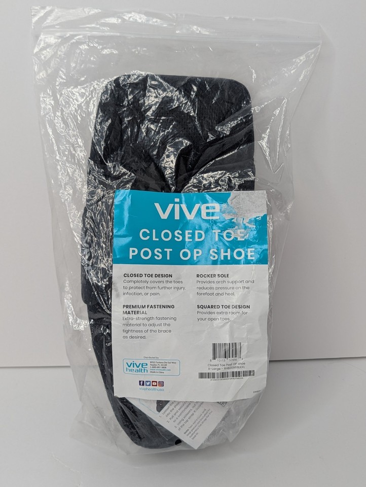 NEW Vive Closed Toe Post Op Shoe Fracture Medical Shoes for Women & Men ...