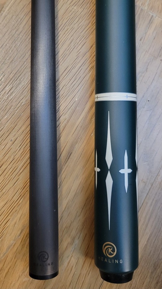 12.4mm MATCHING SET! Carbon Fiber Shaft Pool Cue Stick 2x2 Case ...