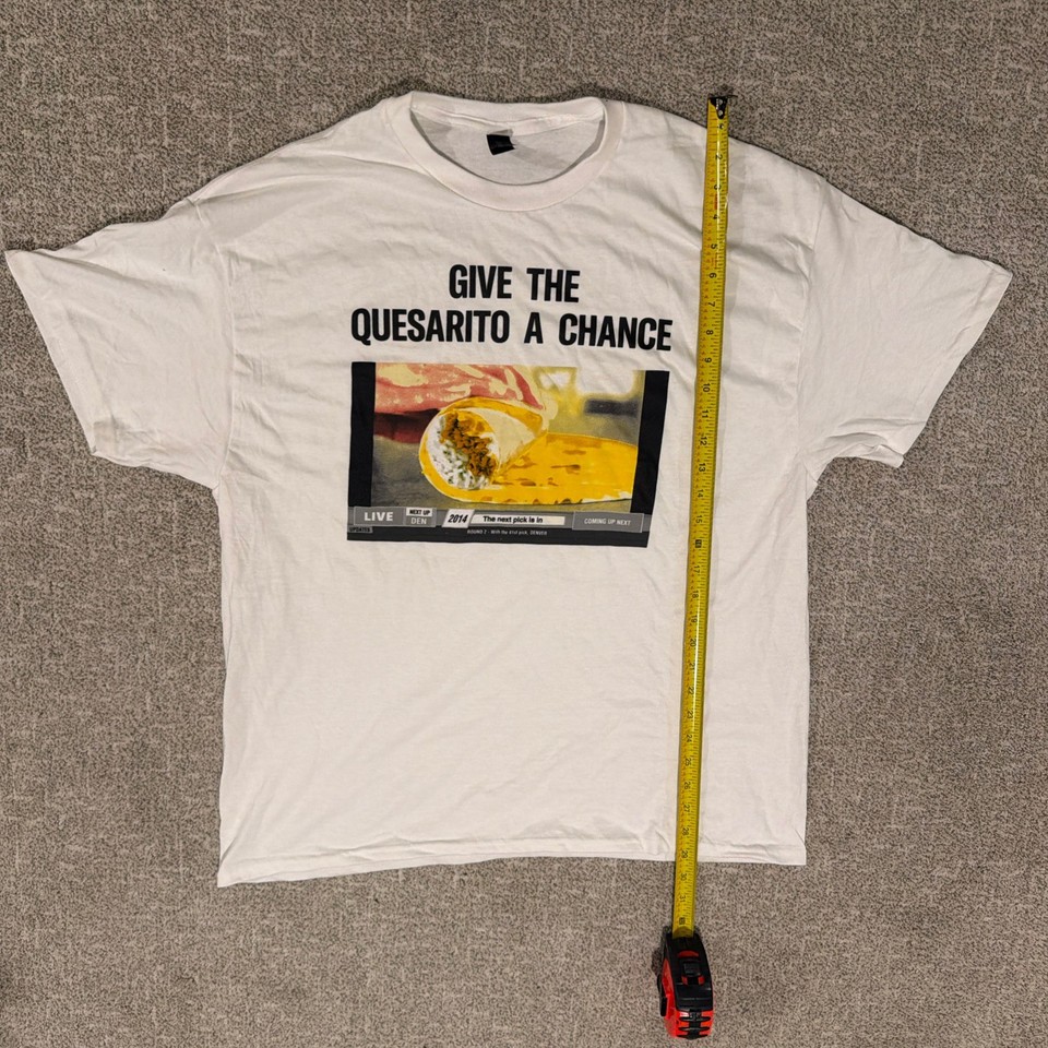 Denver Nuggets Nikola Jokic Quesarito T-Shirt Mens XL White Arena ...