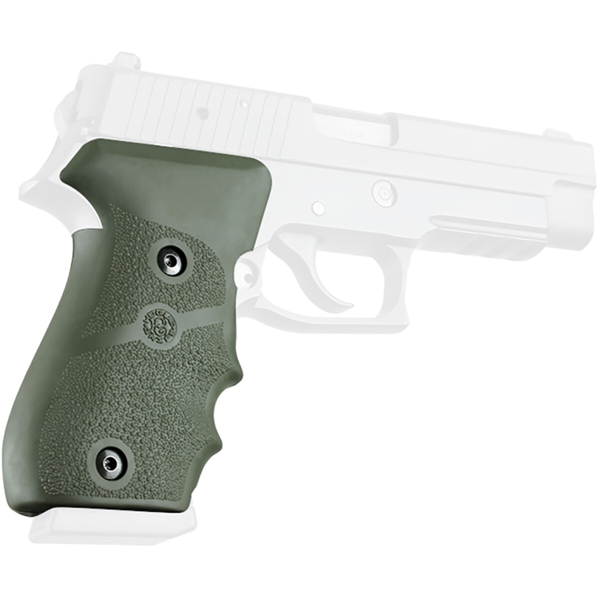 Hogue Sig p 220 American Grips Rubber with Finger Grooves Olive Drab ...