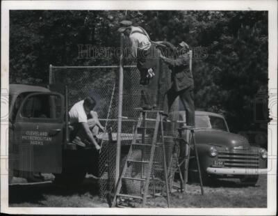 1958 Press Photo Albert Harris and Kenneth Blake of Cleveland Park ...