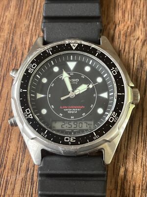 Casio Vintage AMW320R Marine Analog-Digital Dive Watch Arnie 2701 | eBay