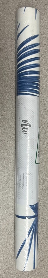 NextWall Palmetto Palm Coastal Blue Botanical Vinyl Peel & Stick ...