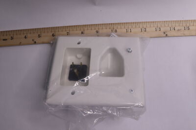 DataComm Electronics Flat Panel TV Cable Organizer Kit White 50-3323-WH ...