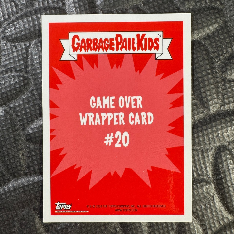 2024 GARBAGE PAIL KIDS GAME OVER LEVEL 4 WRAPPER CARD #20 TRAGIC TRACY ...