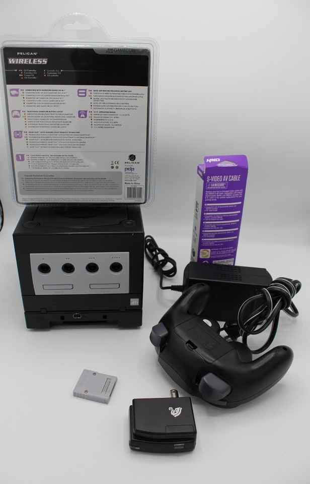 Nintendo GameCube Bundle Lot Black System Console with 13 Games Harry ...