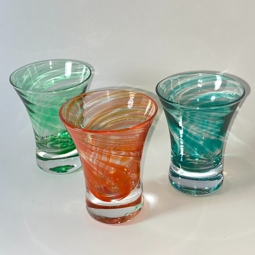 Set of 3 Swirl Colored Shot Glasses from Pier 1 | eBay