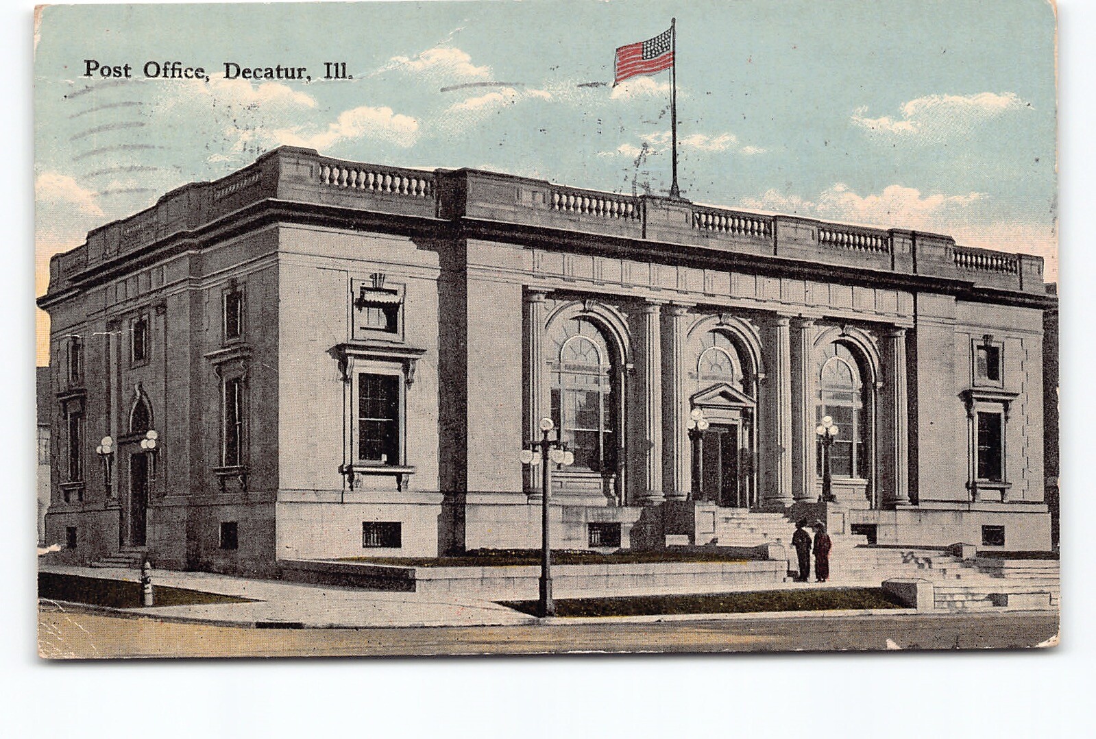 Post Office Building Decatur Illinois IL DB Postcard Vtg Posted 1916 | eBay
