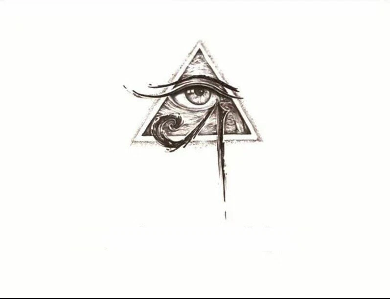 Realistic Eye Of Horus Tattoo