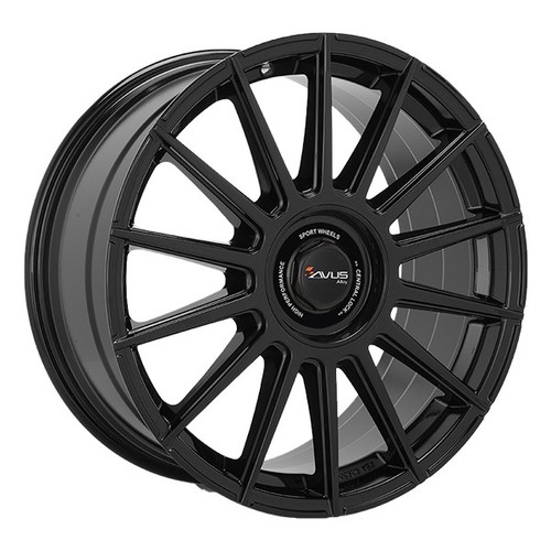 CERCHIO IN LEGA AVUS AC-M09 PER SKODA OCTAVIA SCOUT 8X18 5X112 BLACK ...