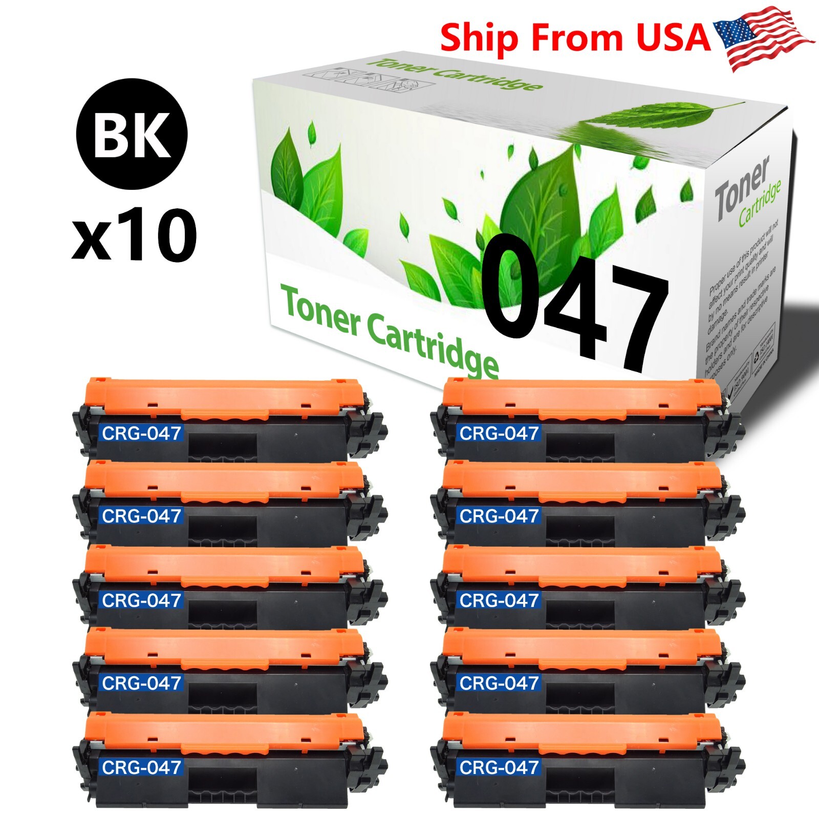10PK CRG047 Toner Cartridge CRG-047 for i-SENSYS LBP113W MF113W ...
