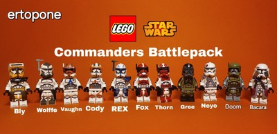 Lego Star Wars COMMANDER Minifigure Lot | REX CODY VAUGHN THORN WOLFFE ...