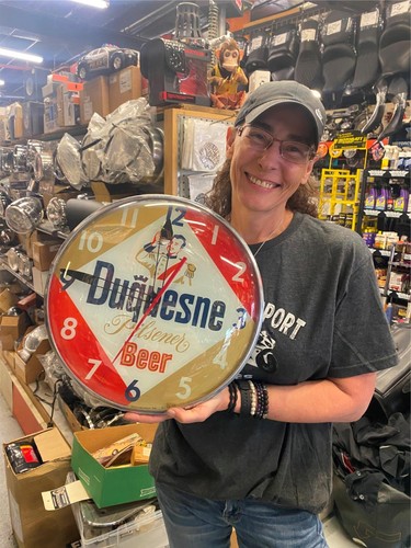 Vtg 1955 Duquesne Beer Clock Advertising Beer Wall Pam? Pgh Pa ...